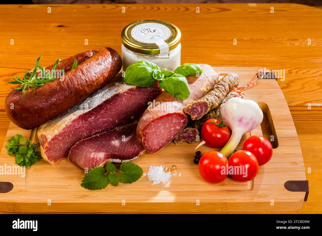 Meat products from the Meissen country pig Stock Photo - Alamy