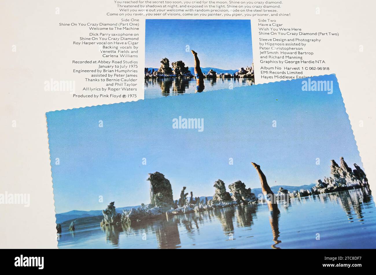 Wish you were here pink floyd postcard hi-res stock photography and ...