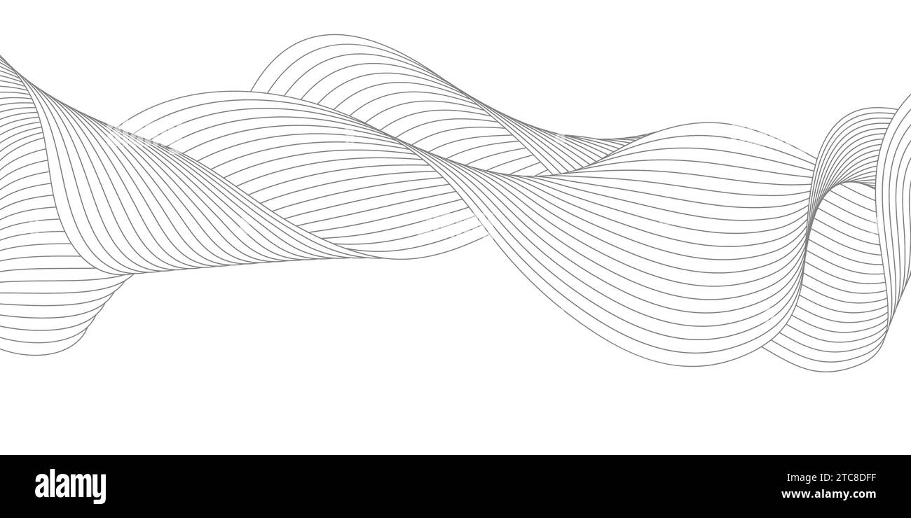 A pattern of smooth wavy lines. A template for creating a creative ...