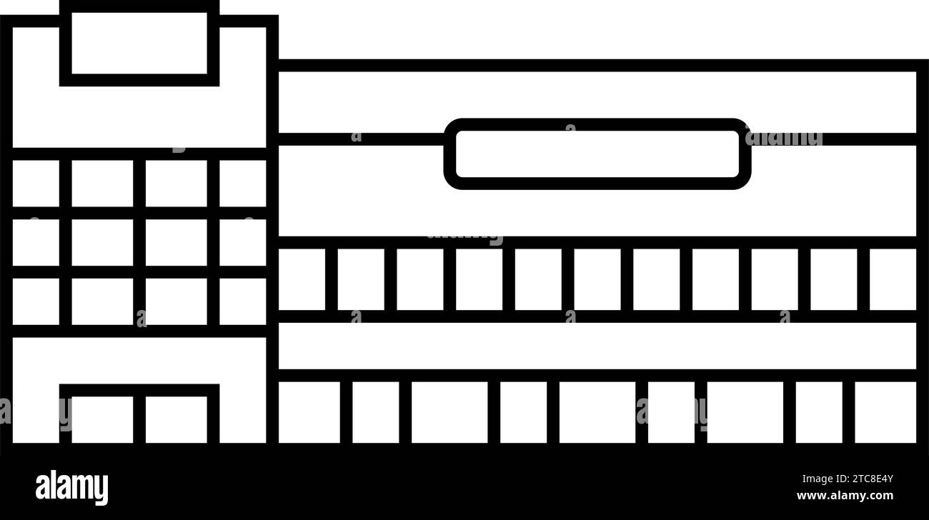 department store shop line icon vector illustration Stock Vector Image ...