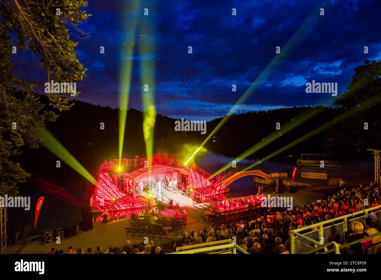 Lake stage Kriebstein Stock Photo - Alamy