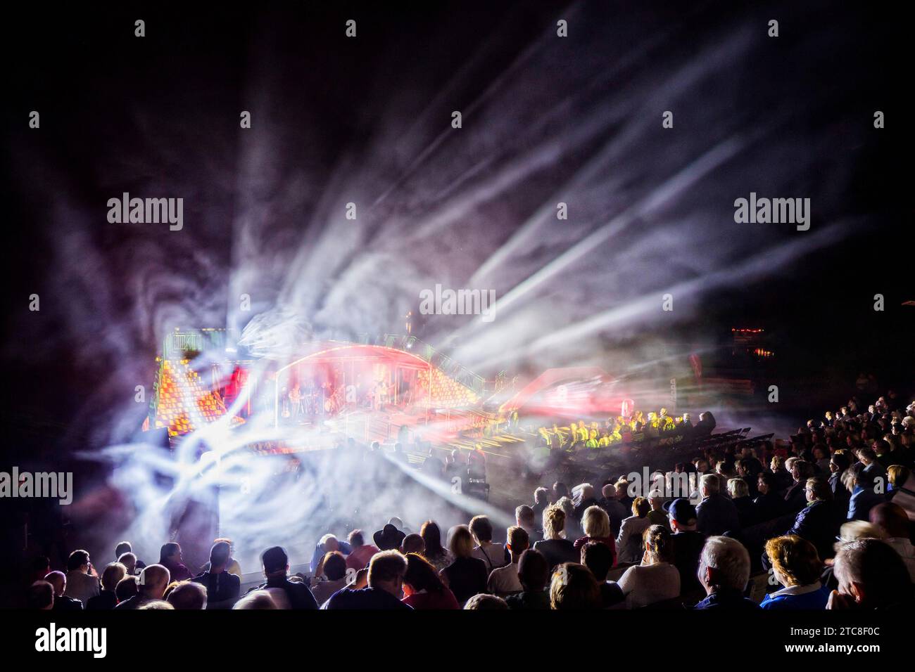 Lake stage Kriebstein Stock Photo - Alamy