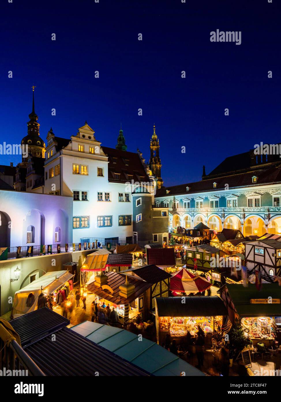 Historic Christmas Market in the Stable Yard of Dresden's Residence ...