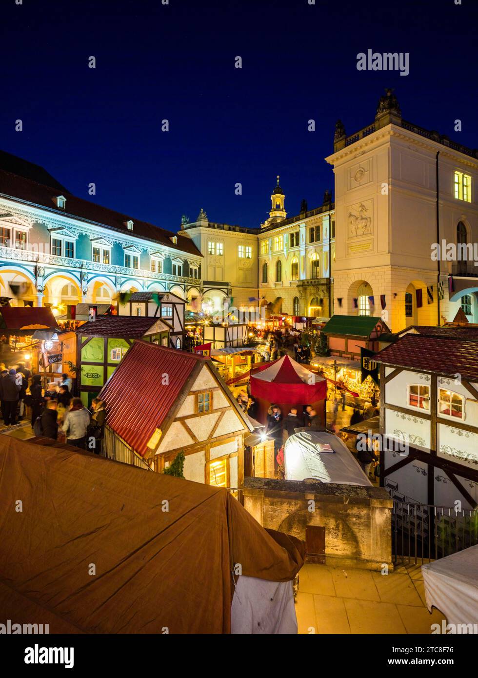 Historic Christmas Market in the Stable Yard of Dresden's Residence ...