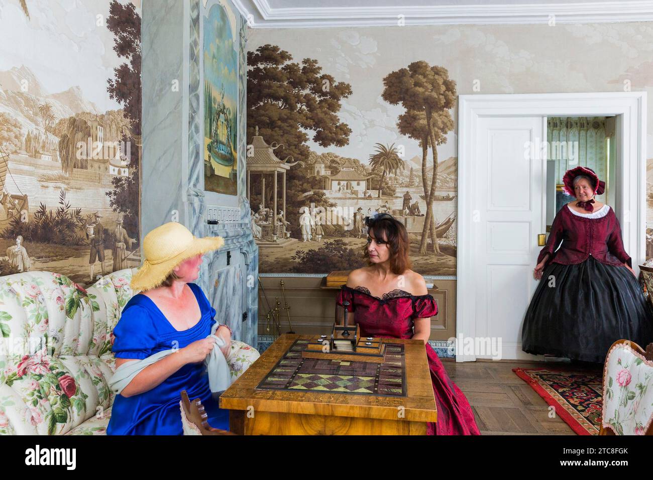 Living Castle, A Visit to the Royal Family Stock Photo - Alamy