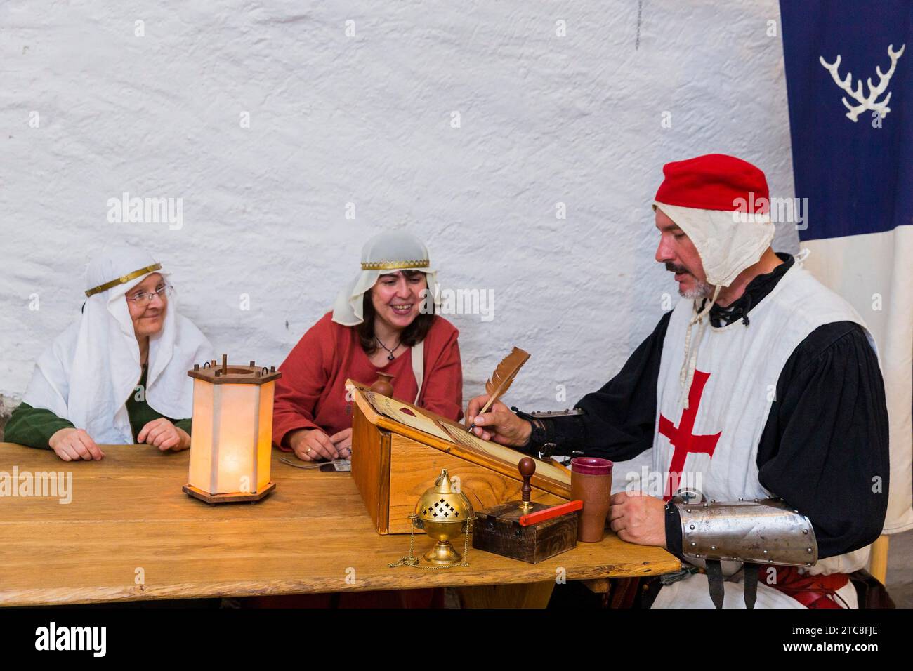 Living Castle, A Visit to the Royal Family Stock Photo - Alamy