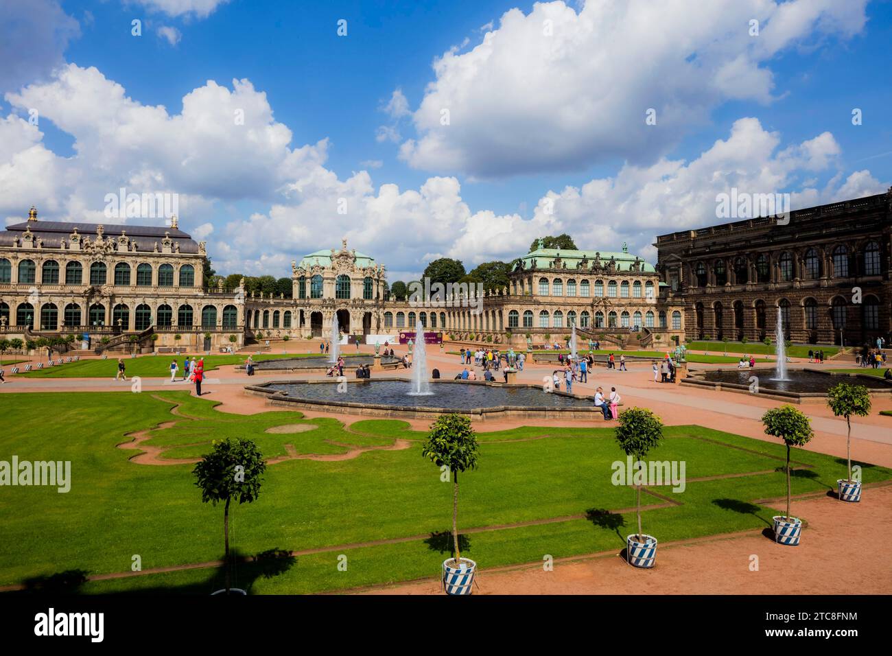The Zwinger in Dresden is one of the most famous baroque buildings in ...