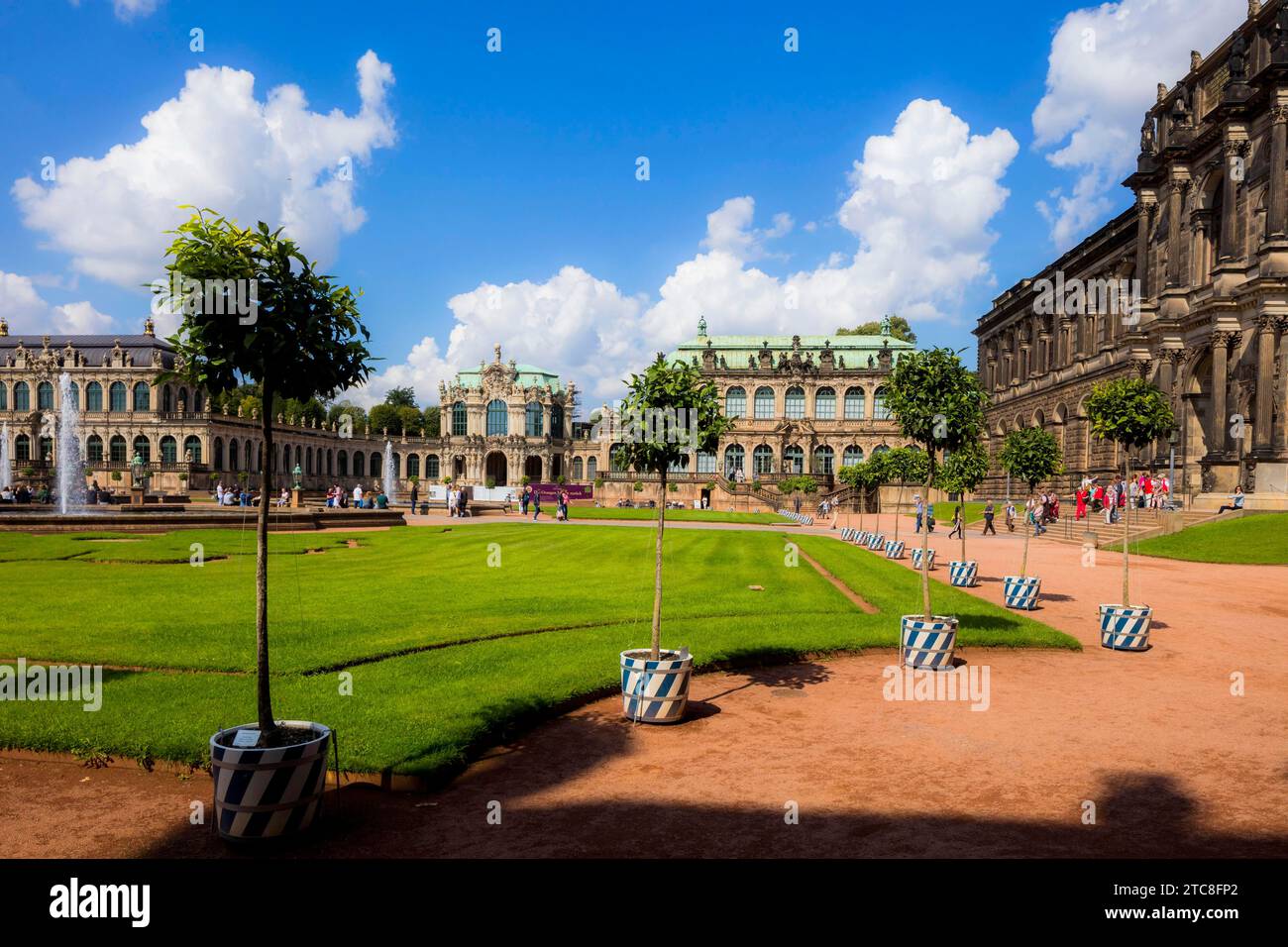 The Zwinger in Dresden is one of the most famous baroque buildings in ...