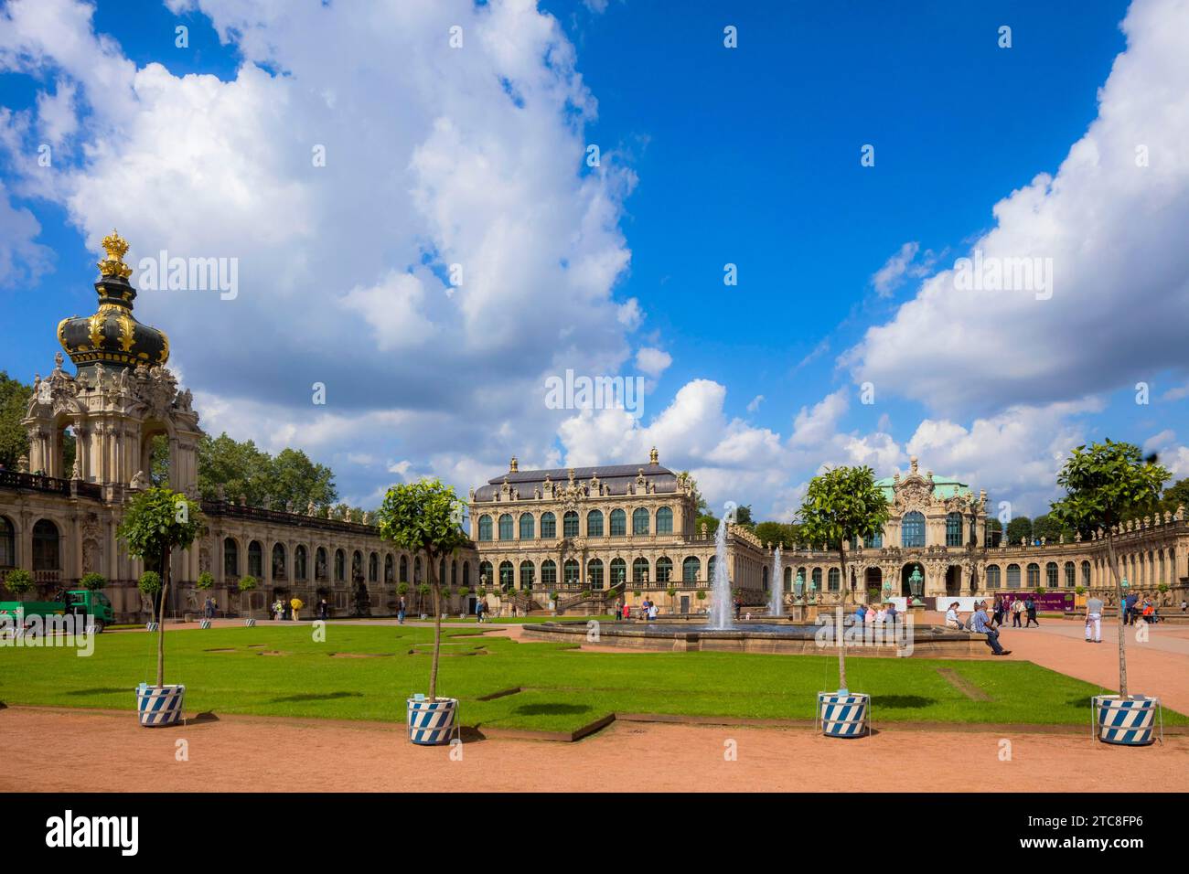 The Zwinger in Dresden is one of the most famous baroque buildings in ...