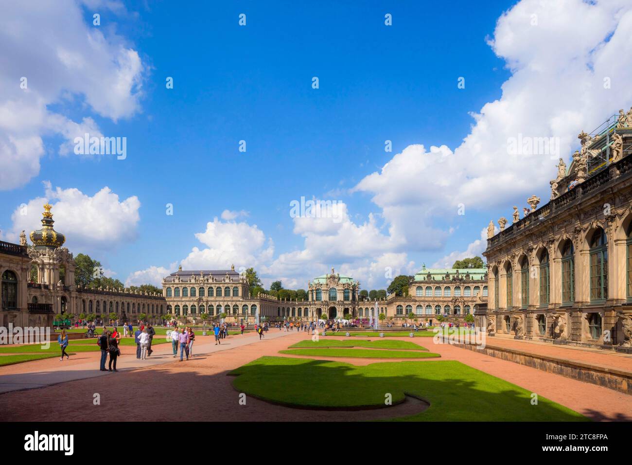 The Zwinger in Dresden is one of the most famous baroque buildings in ...