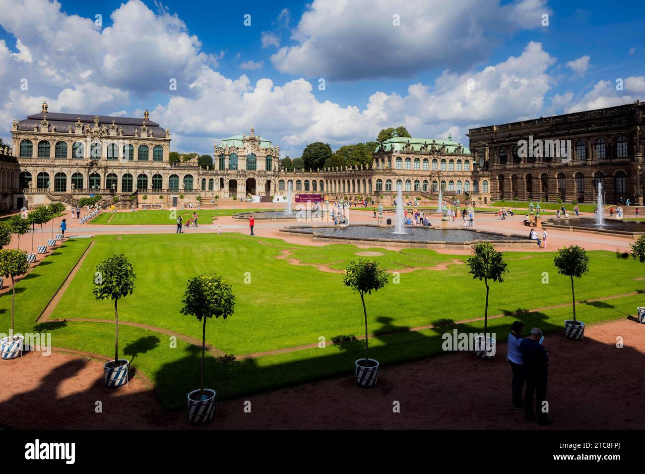 The Zwinger in Dresden is one of the most famous baroque buildings in ...