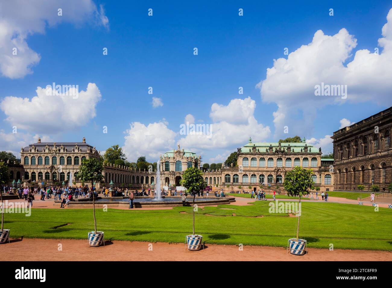 The Zwinger in Dresden is one of the most famous baroque buildings in ...