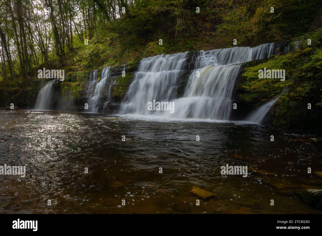 The four waterfalls walk- Brecon Beacons, sgwd y Pannwr Stock Photo - Alamy