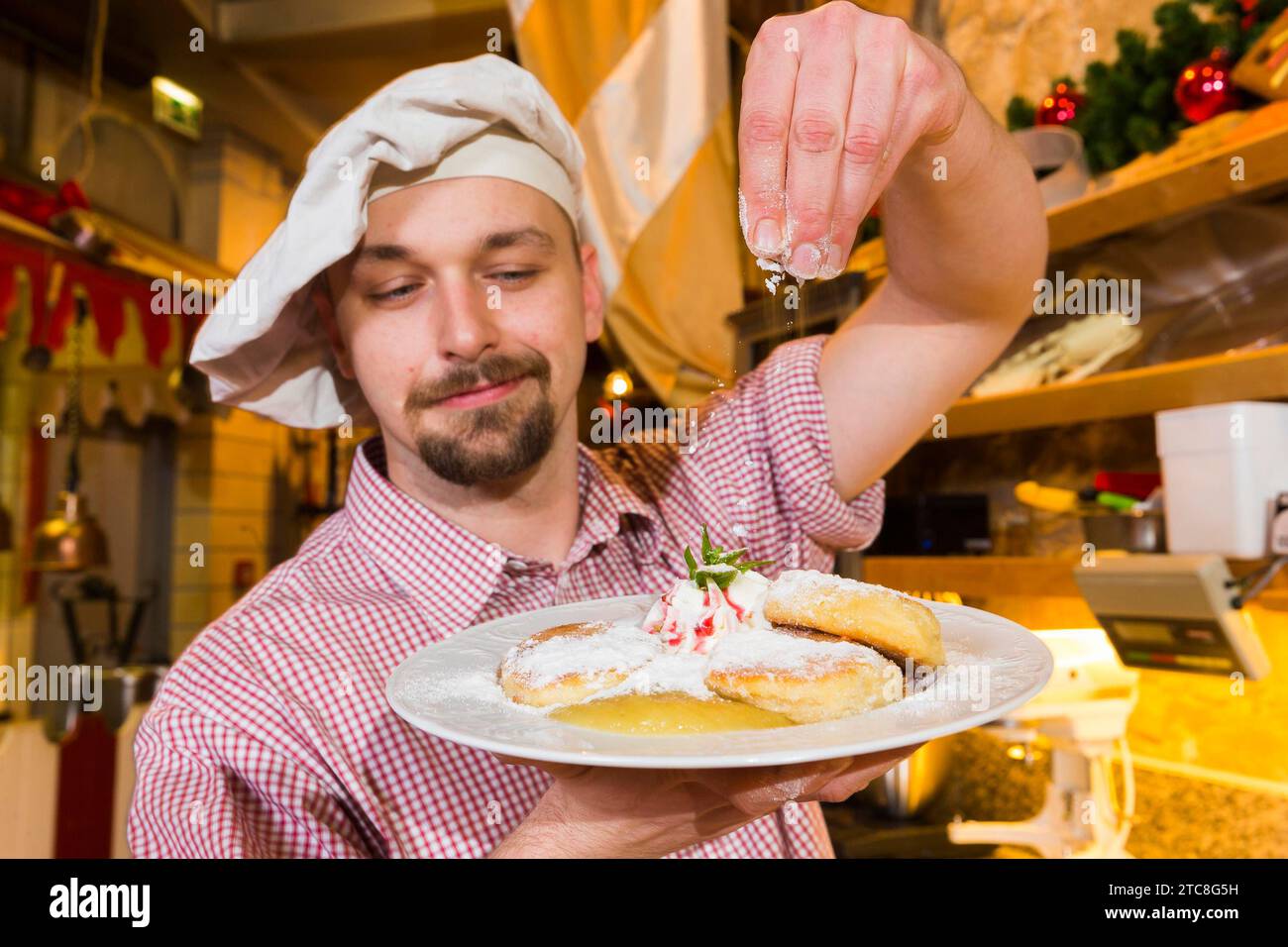 Saxon curd cheese dumplings Stock Photo - Alamy