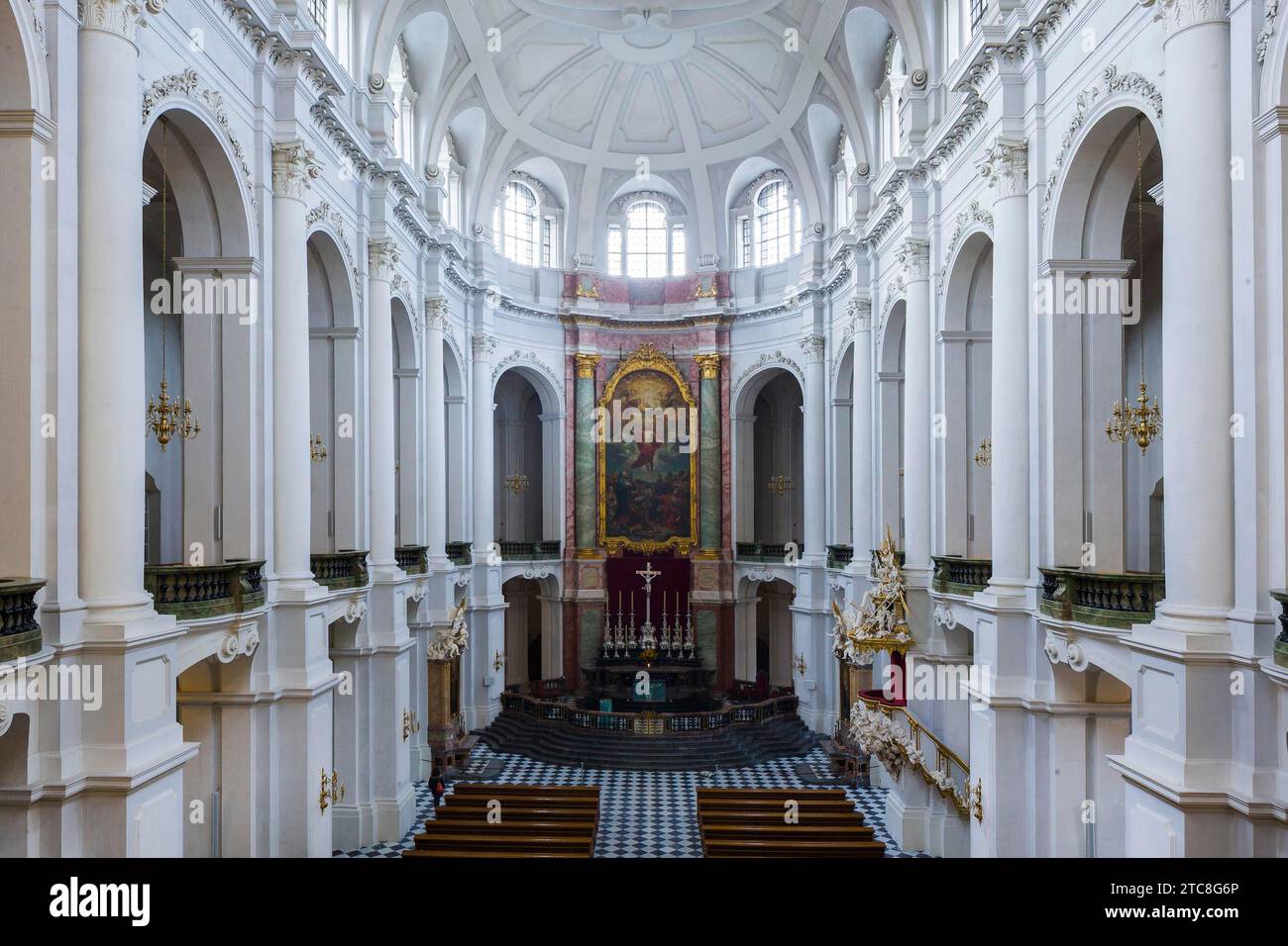 Catholic Court Church in Dresden Stock Photo - Alamy