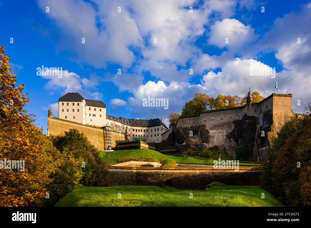 Koenigstein Fortress Georgenburg Castle Stock Photo - Alamy