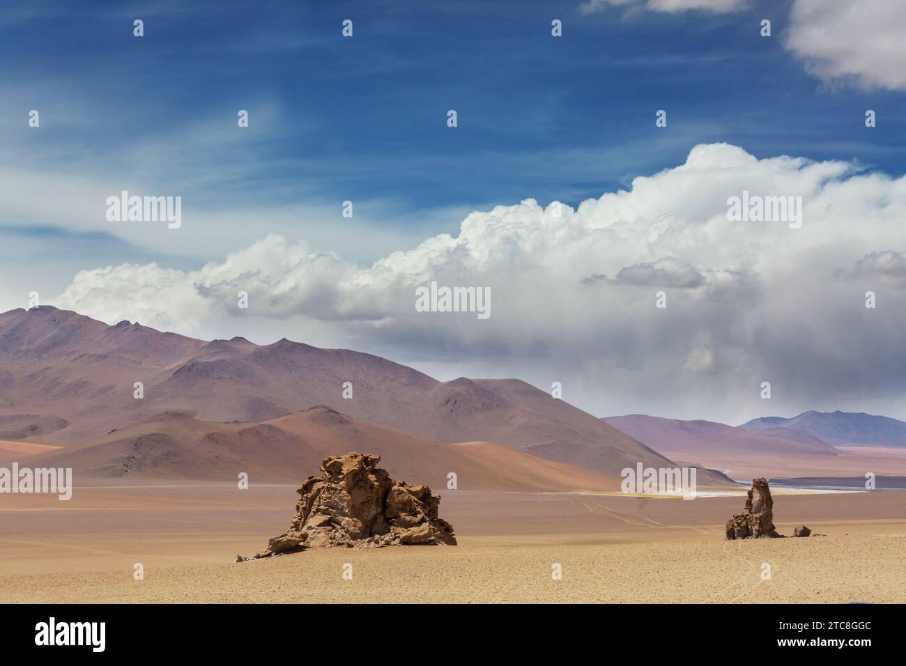 Epic Salvador Dali desert. Unusual natural landscapes in Bolivia Stock ...