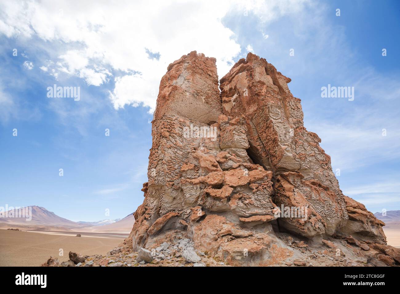 Epic Salvador Dali desert. Unusual natural landscapes in Bolivia Stock ...