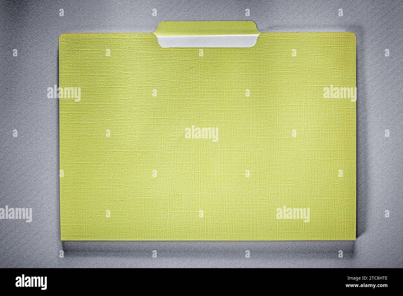 Manila folder with paper sheets on grey background Stock Photo - Alamy