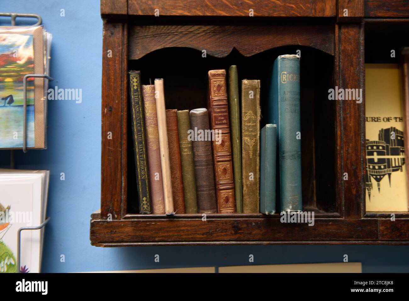 Antique books in a bookshop, UK Stock Photo - Alamy