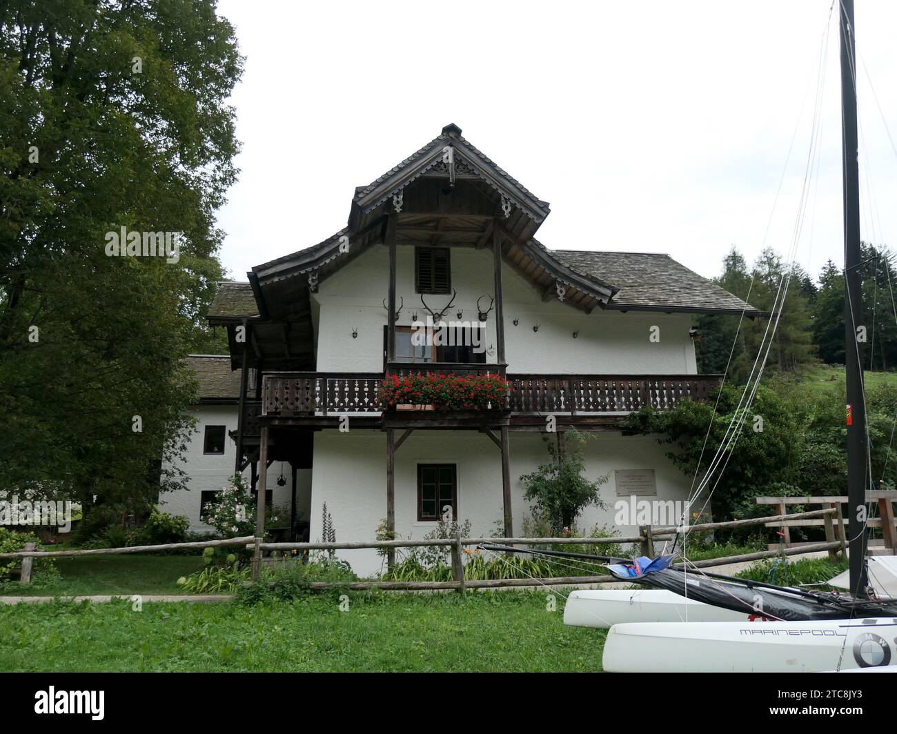 St. Gilgen, Austria. 30th Aug, 2023. The house of the biologist and ...