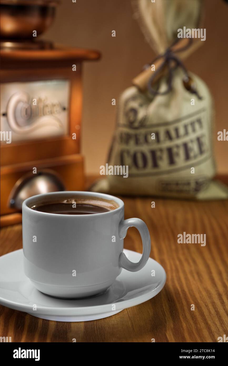Objects of coffee Stock Photo - Alamy