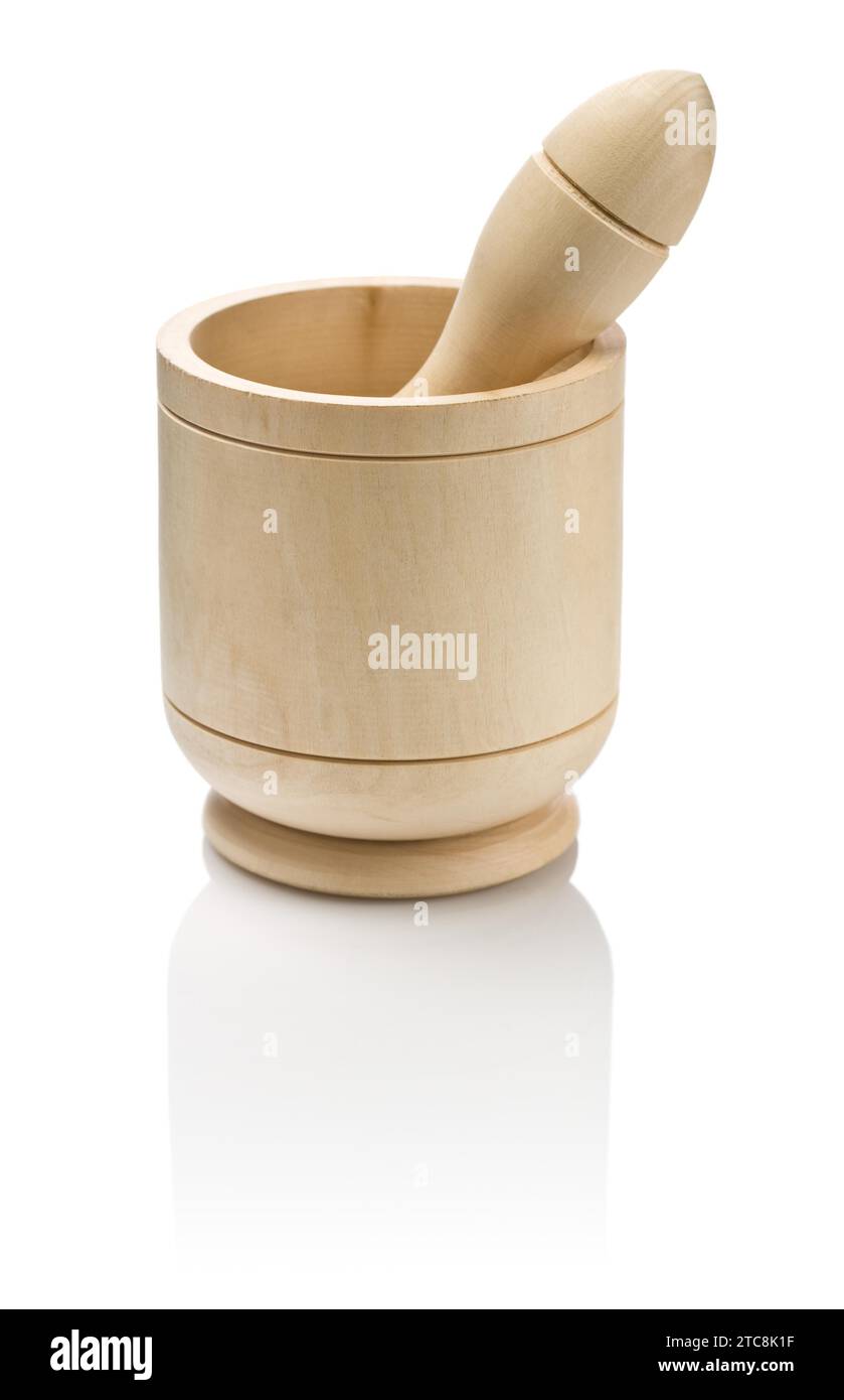 Studio shot mortar pestle Cut Out Stock Images & Pictures - Alamy