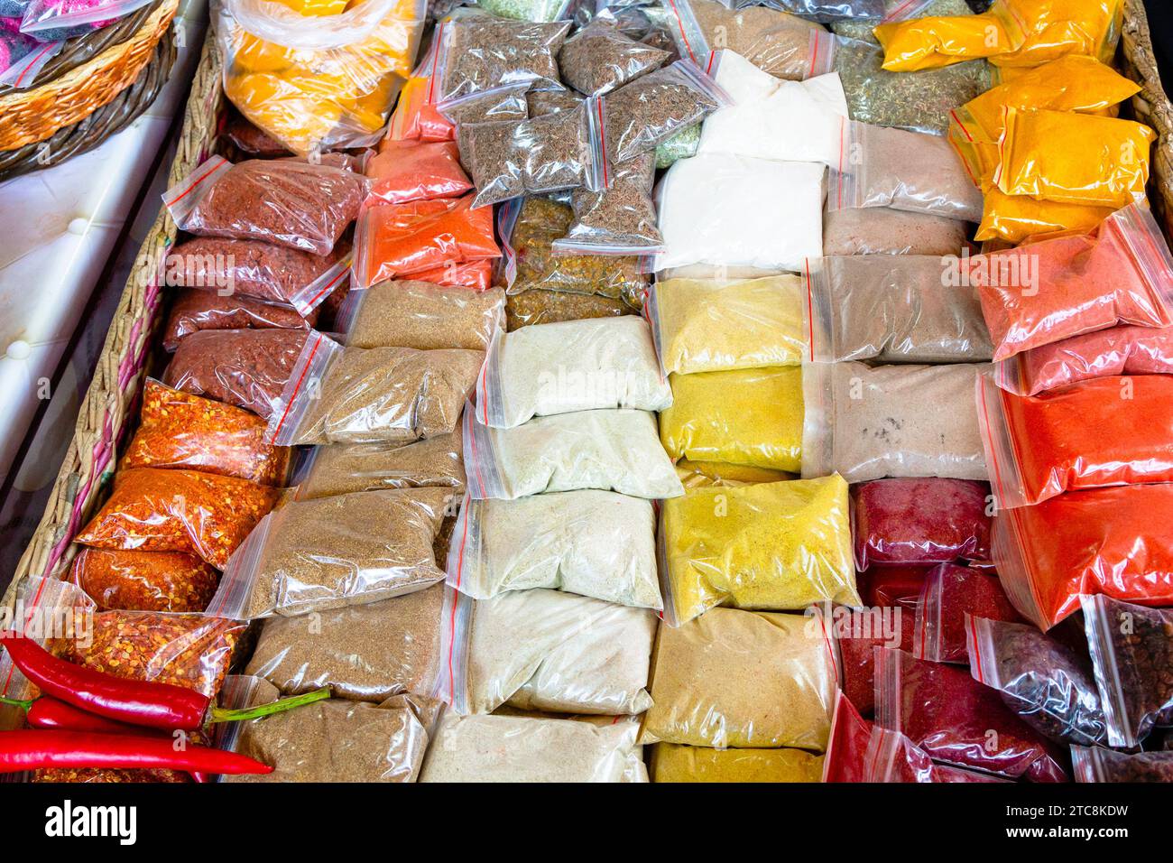 travel to Georgia - various traditional Georgian spices and seasonings ...