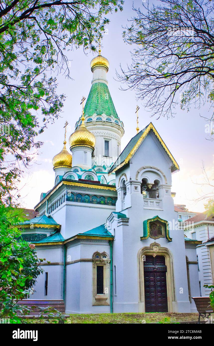 The St. Nicholas Russian Church in Sofia, Bulgaria Stock Photo - Alamy