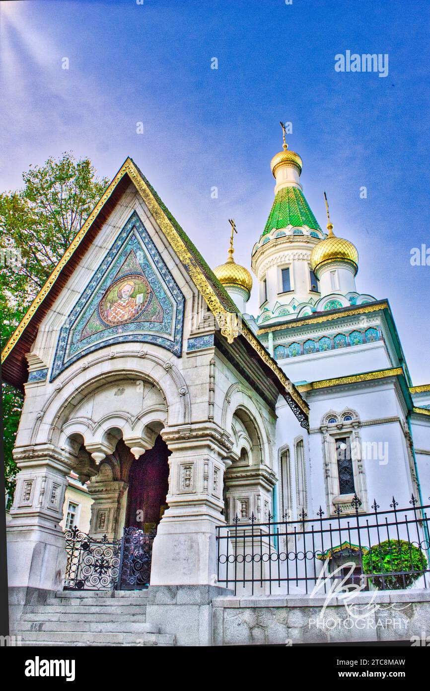 The St. Nicholas Russian Church in Sofia, Bulgaria Stock Photo - Alamy