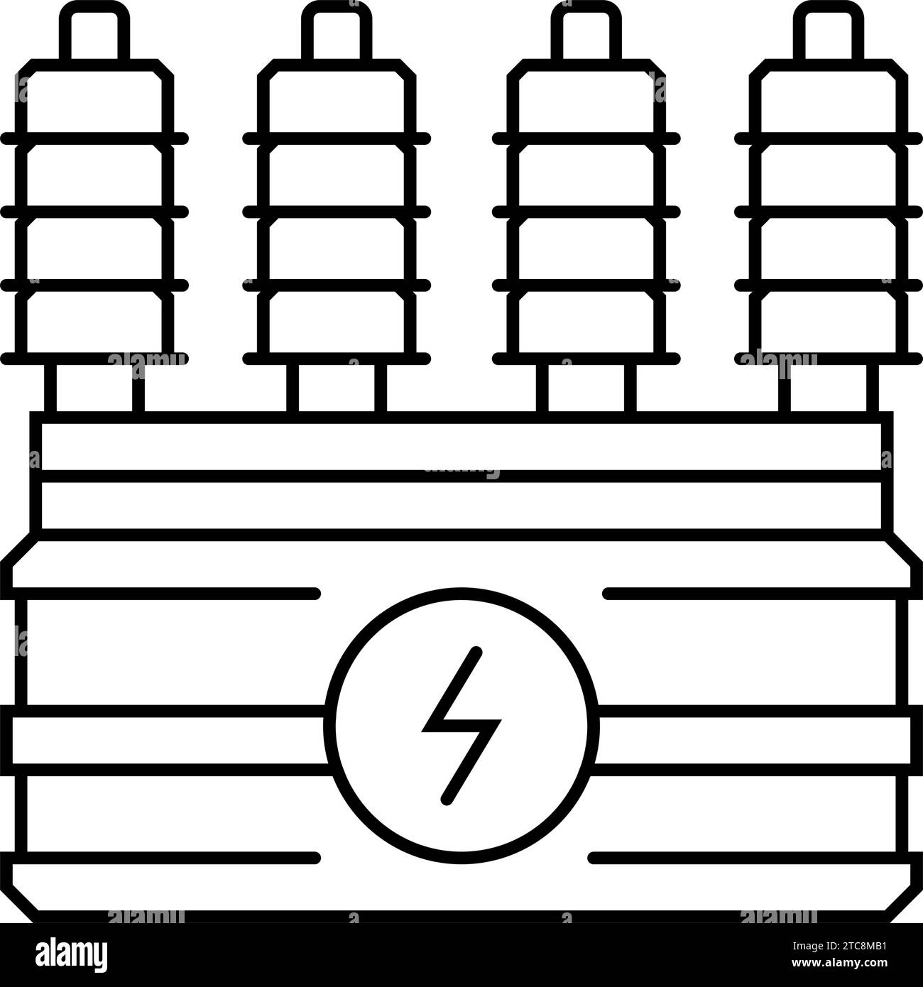 energy electricity line icon vector illustration Stock Vector Image ...