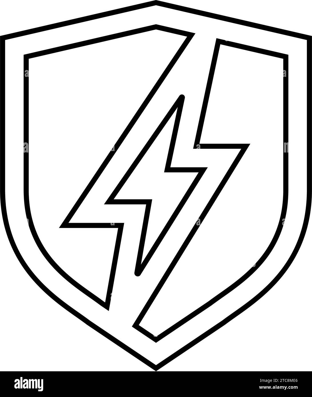 protection electricity line icon vector illustration Stock Vector Image ...