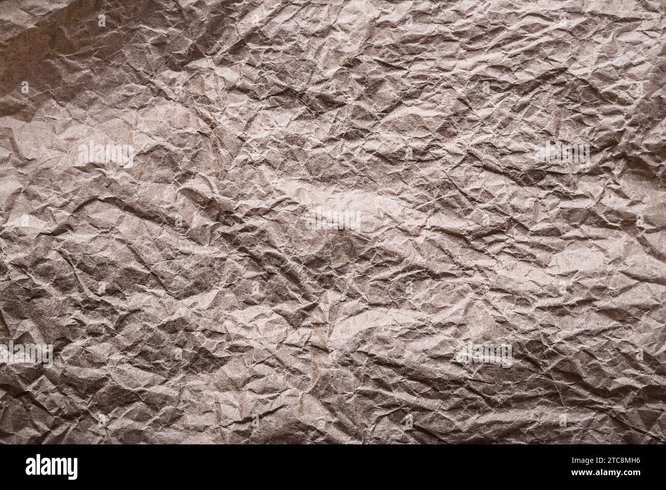 Vintage messy crumpled paper horizontal view Stock Photo - Alamy