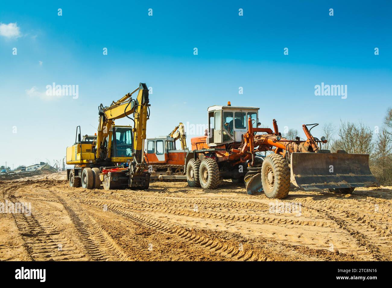 Roadworking machine hi-res stock photography and images - Alamy
