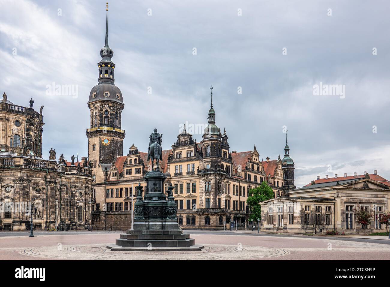 Dresden Castle with Green Vault in the historic center of Dresden ...