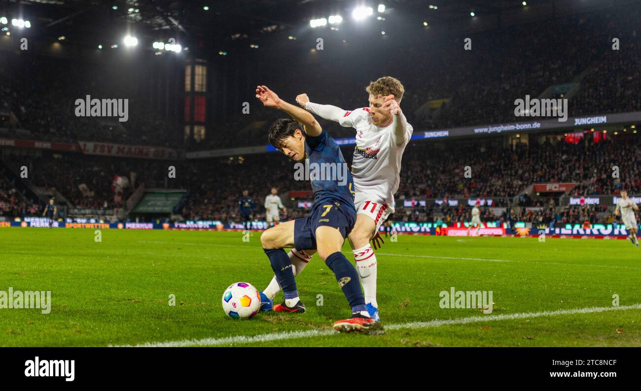 Cologne, Germany. 10th Dec 2023. Jae-Sung Lee (Mainz) Florian Kainz ...