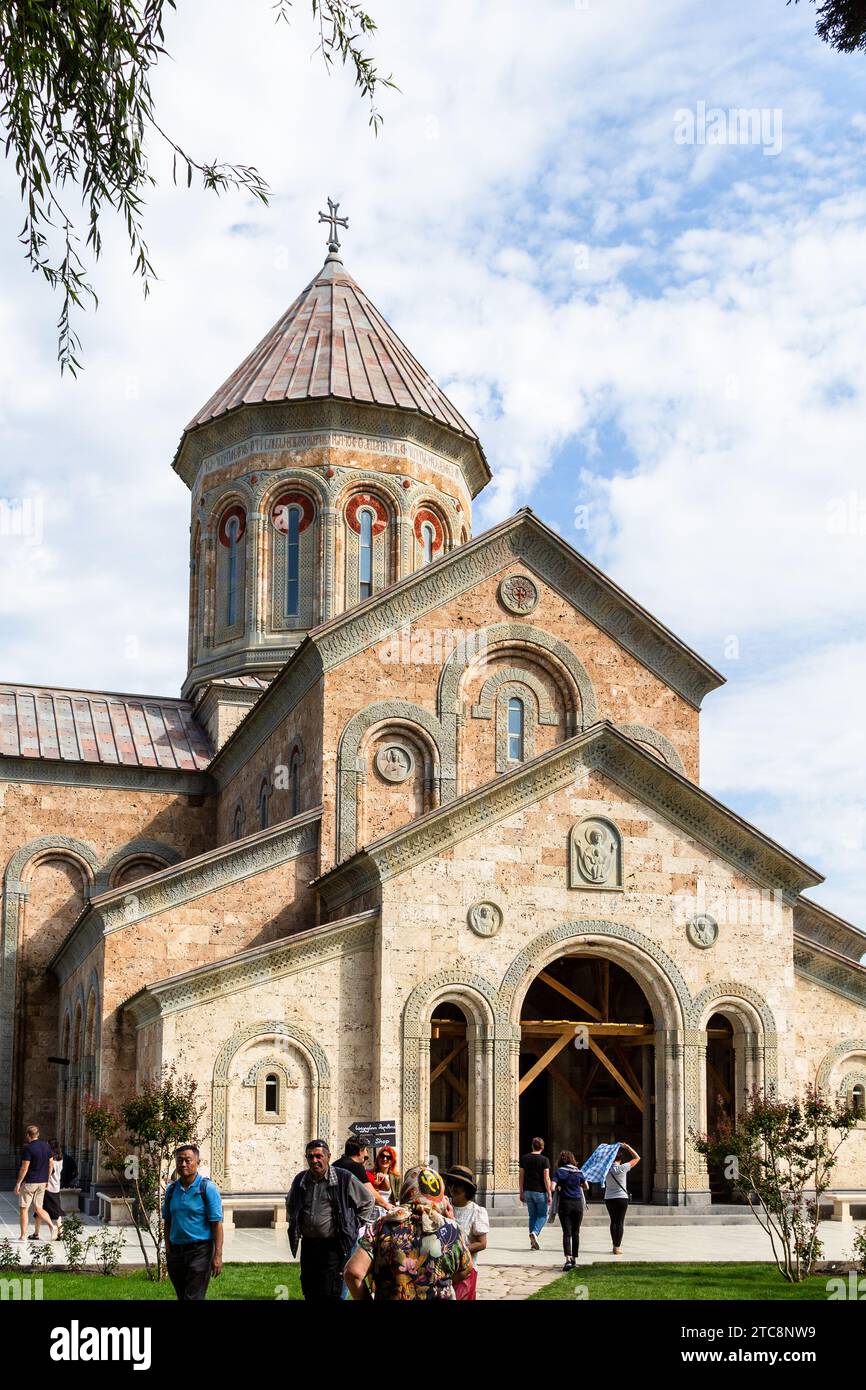 Bodbe, Georgia - September 24, 2023: view of new St Nino church in ...