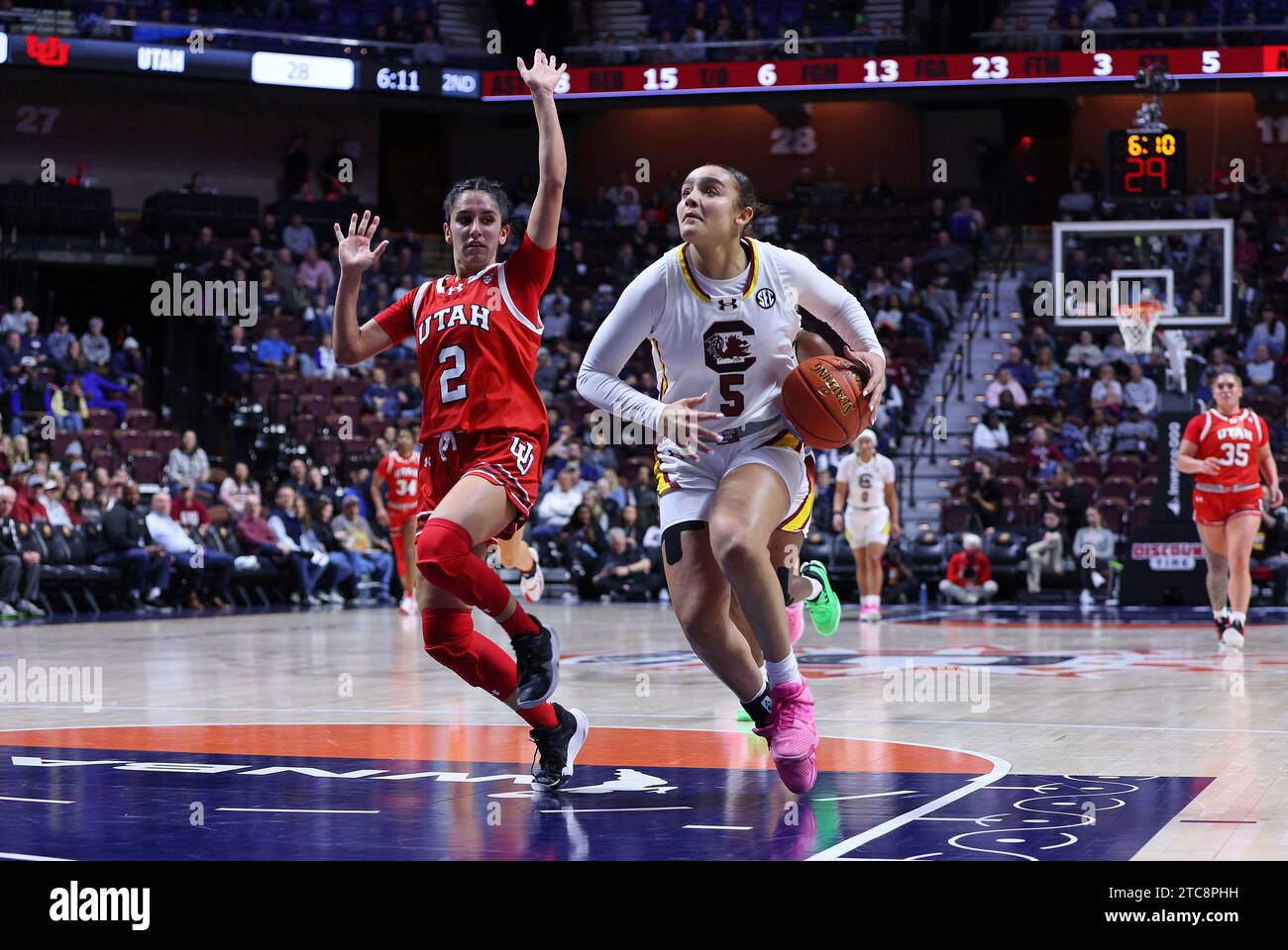 UNCASVILLE, CT - DECEMBER 10: South Carolina Gamecocks guard Tessa ...