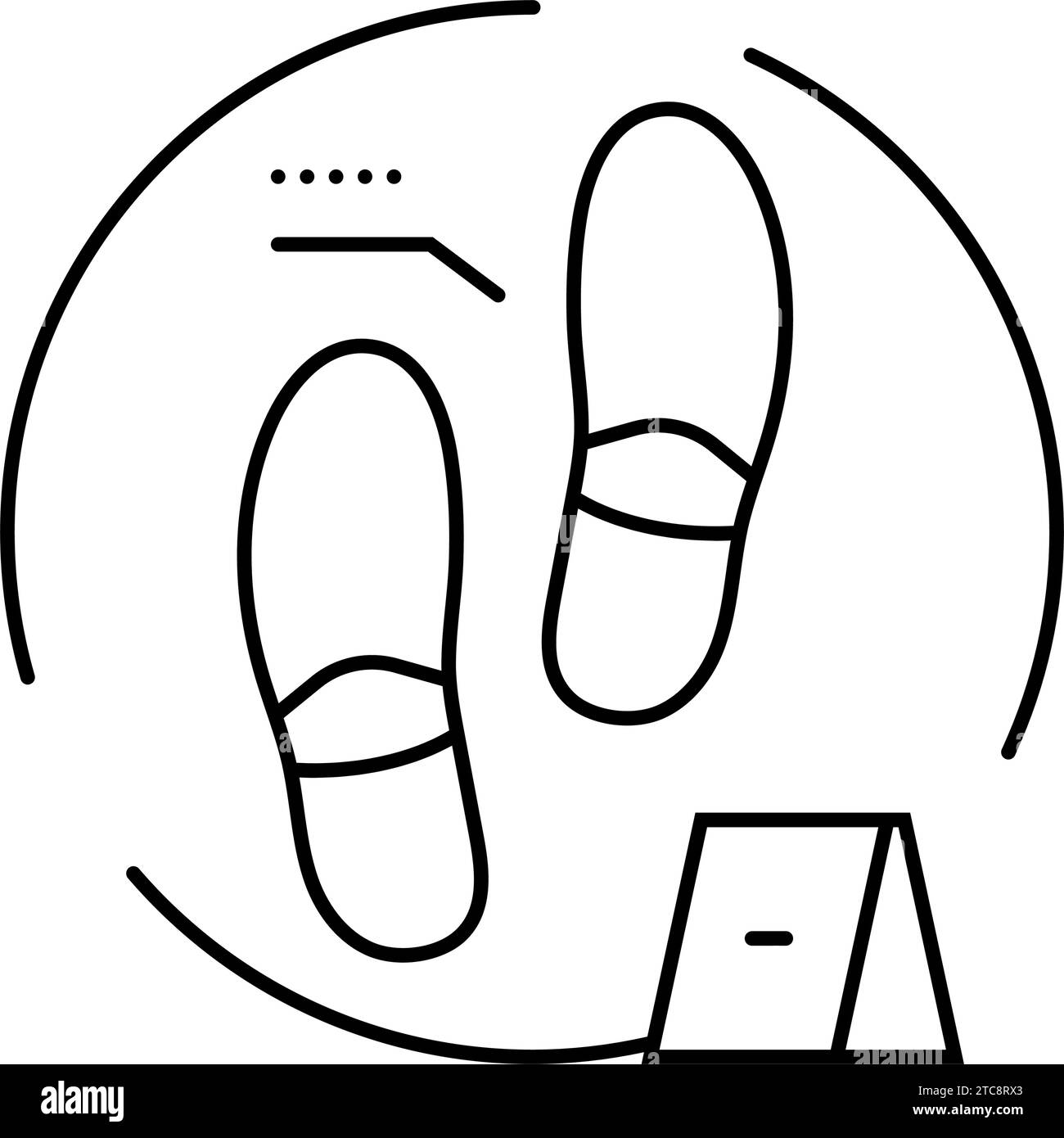 class physical evidence crime line icon vector illustration Stock ...