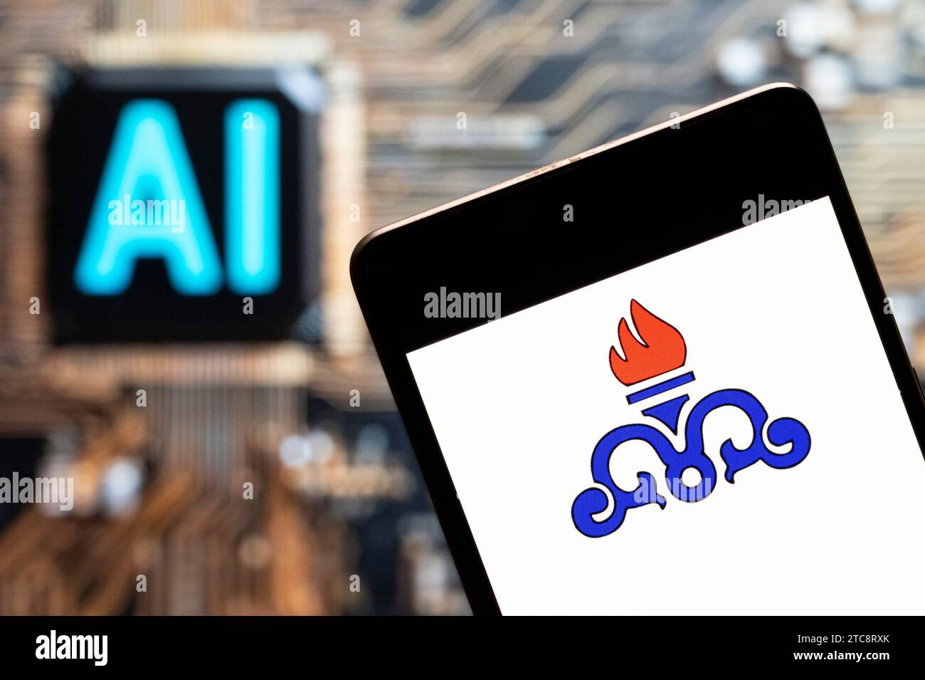 November 3, 2023, China: In this photo illustration, the National ...