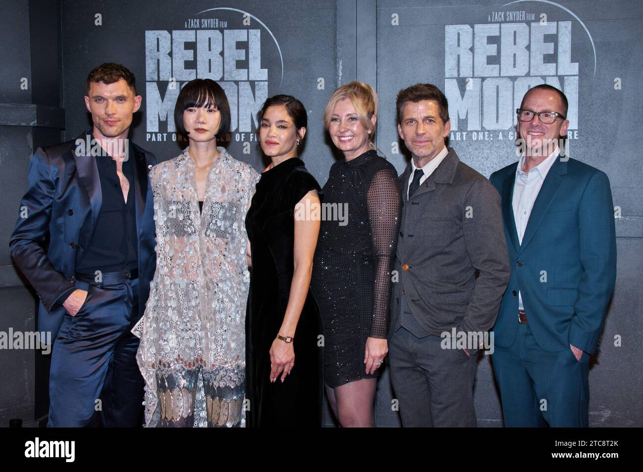 Tokyo, Japan. 11th Dec, 2023. (L-R)Actors Ed Skrein, Bae Doona, Sofia ...