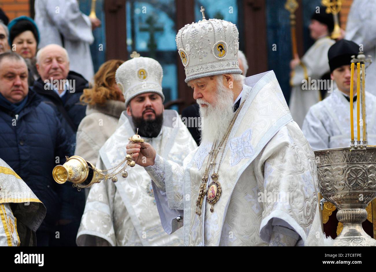 Volodymyr Filaret, Group of Ukrainian Orthodox Church priests ...