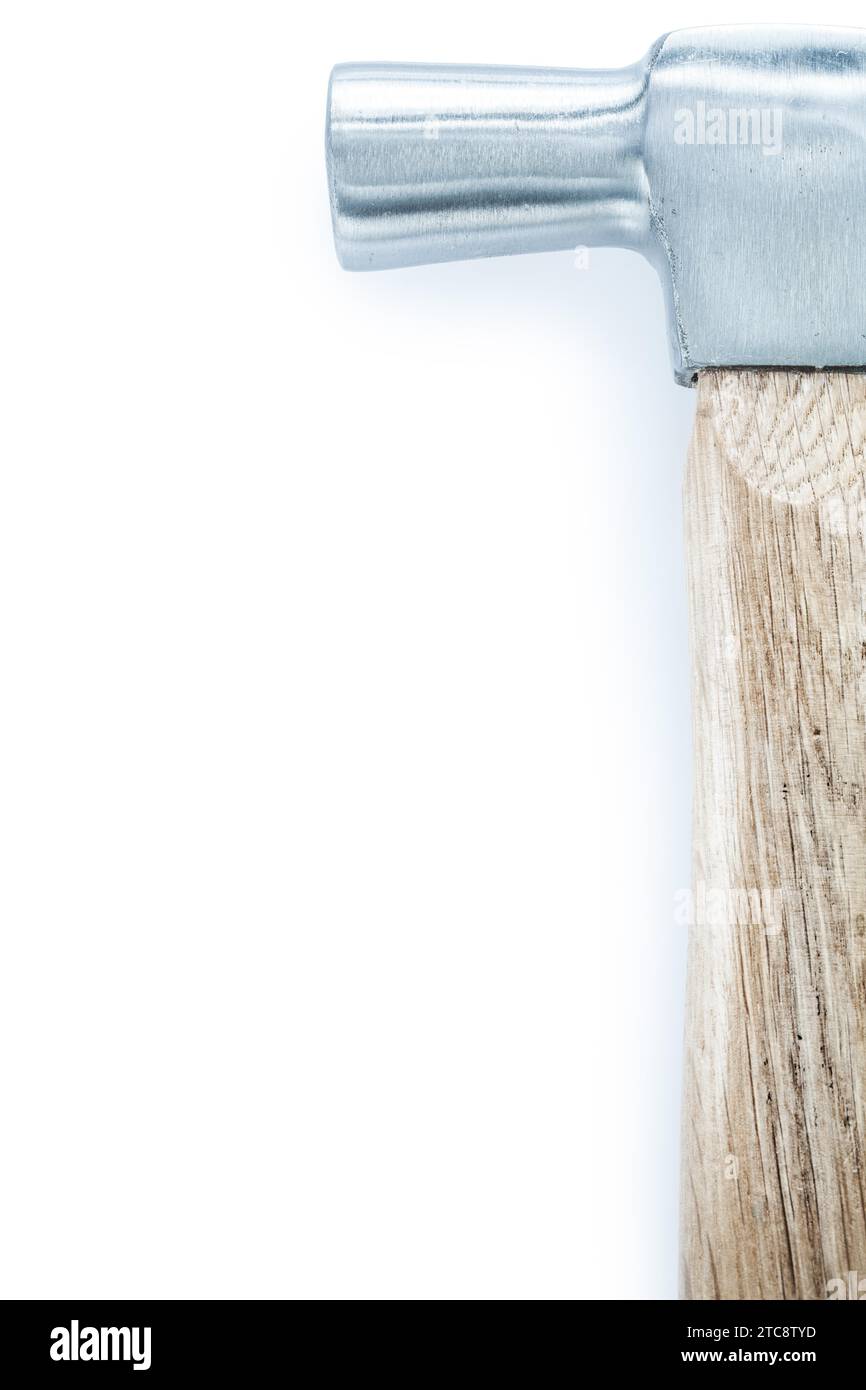 Claw hammer in front of a white background from above Stock Photo - Alamy