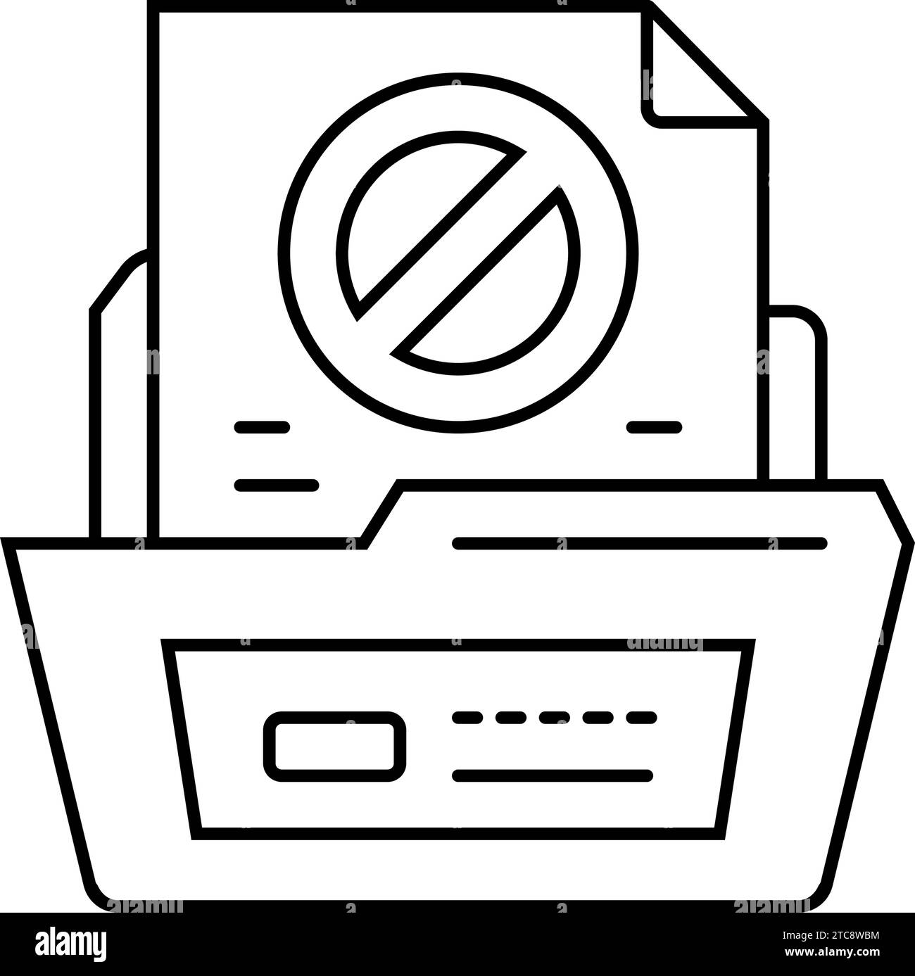 proposal rejected line icon vector illustration Stock Vector Image ... proposal rejected line icon vector illustration Stock Vector Image ...