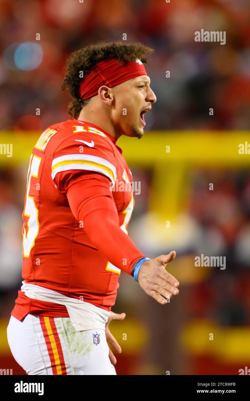 Kansas City Chiefs quarterback Patrick Mahomes cheers on his teammates ...