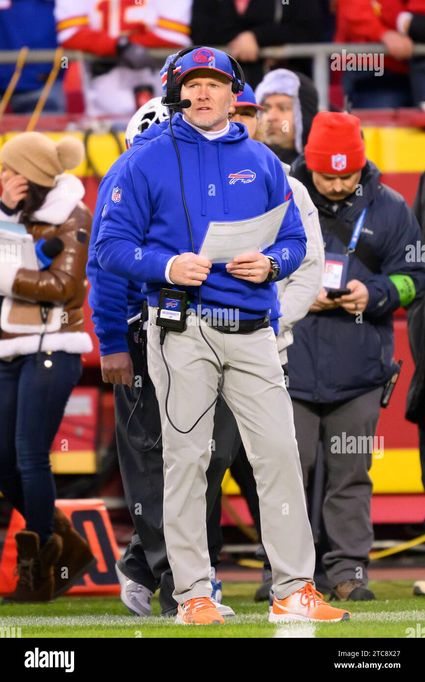 Buffalo Bills head coach Sean McDermott on the sidelines during the ...