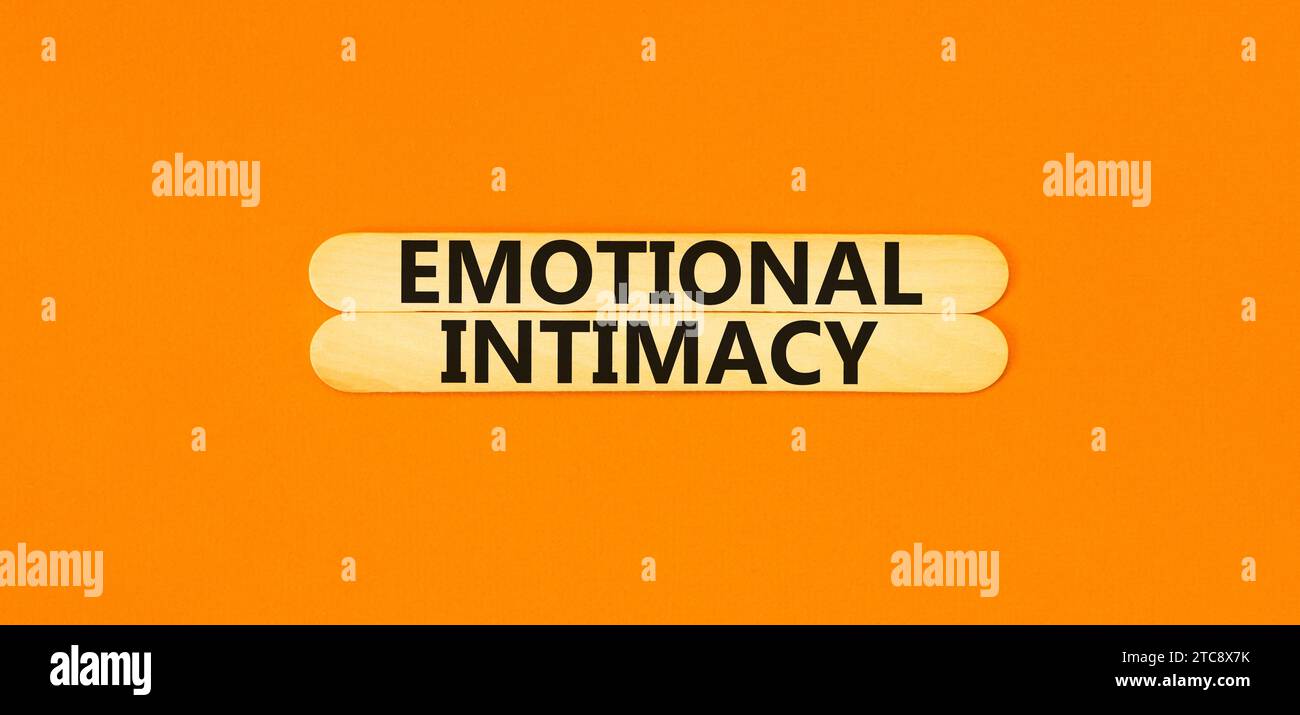 Emotional intimacy symbol. Concept words Emotional intimacy on ...