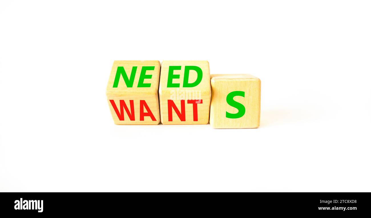 Wants or needs symbol. Turned wooden cubes and changed the word wants ...
