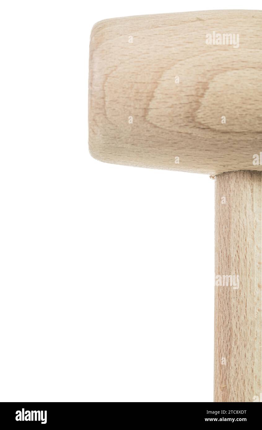 Block hammer in front of a white background Stock Photo - Alamy