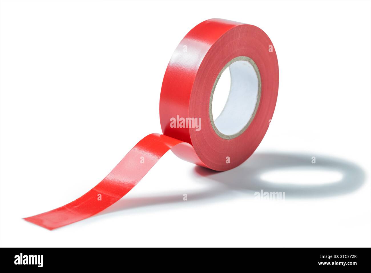 Roll of insulating tape against a white background Stock Photo - Alamy